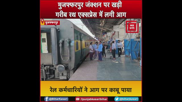 Garib Rath Express: Muzaffarpur Junction पर खड़ी ‘Garib Rath Express ...