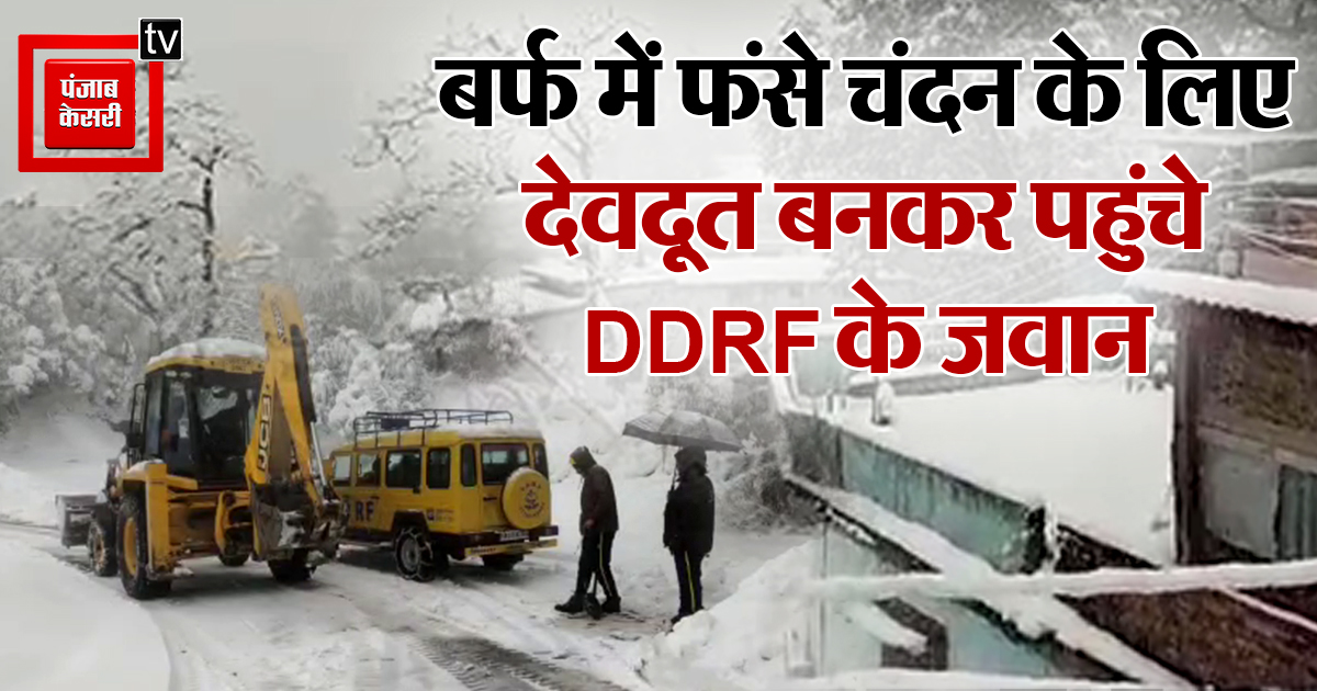 DDRF की बहादुरी: अपनी जान जोखिम में डालकर DDRF ने बर्फ में फंसे ...